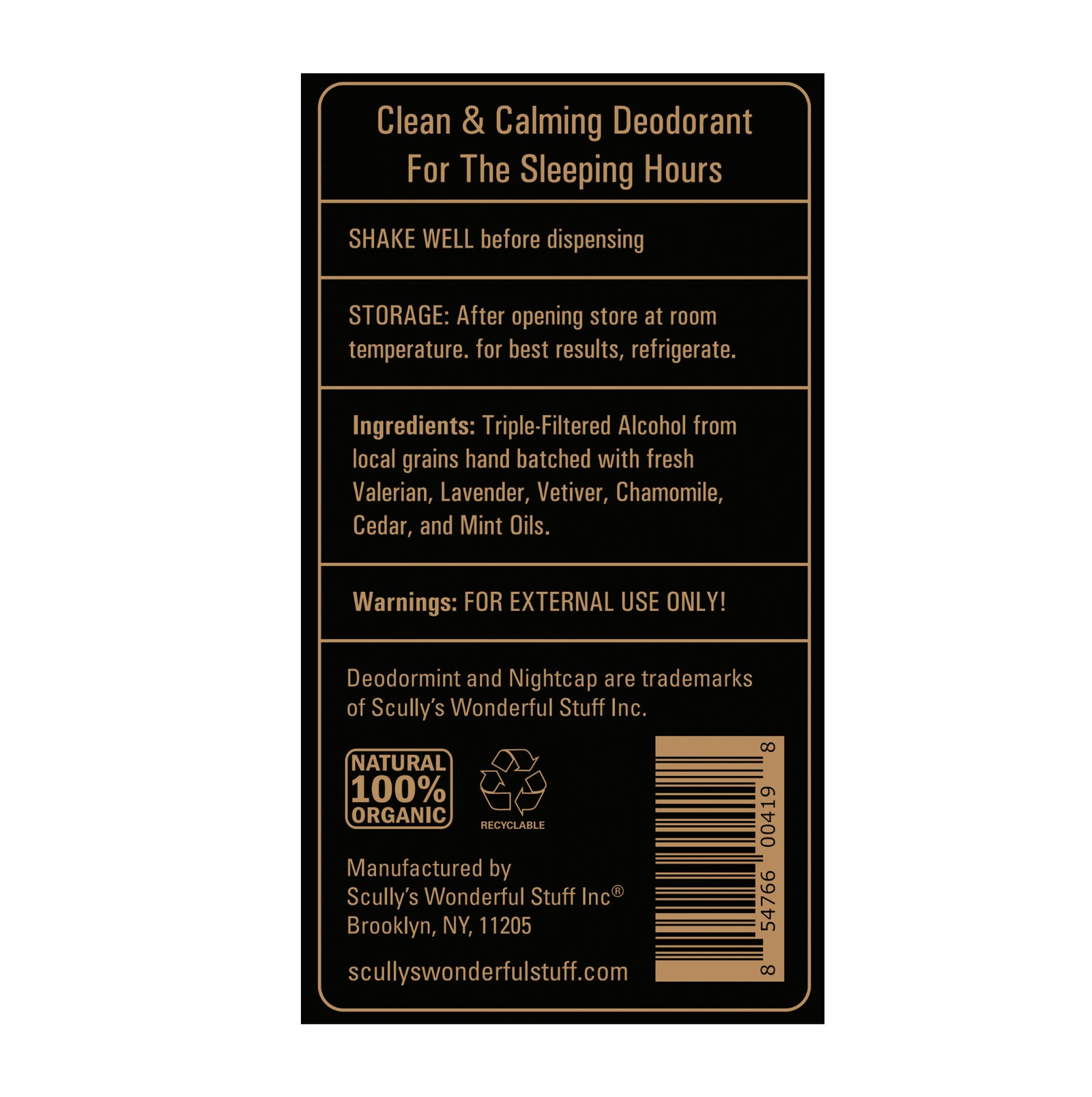 Scully's Natural Deodorant Refills (9oz) | Scully's Deodormint - Scully ...